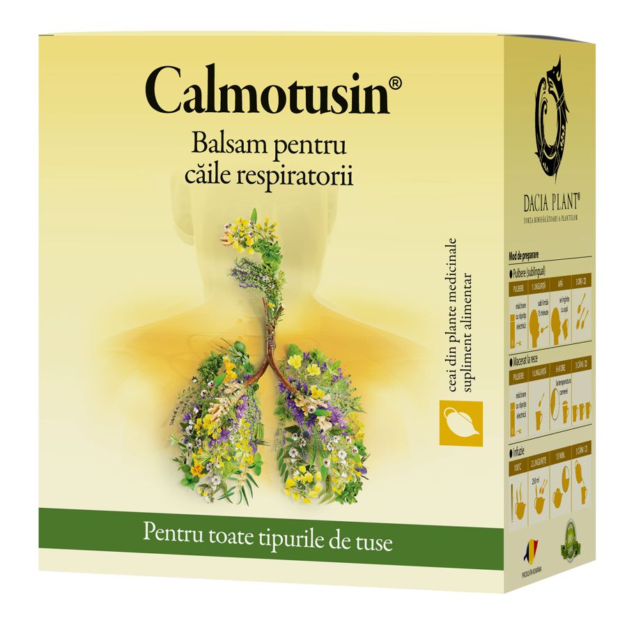 Vitamine și suplimente: Calmotusin Ceai 50g Dacia Plant